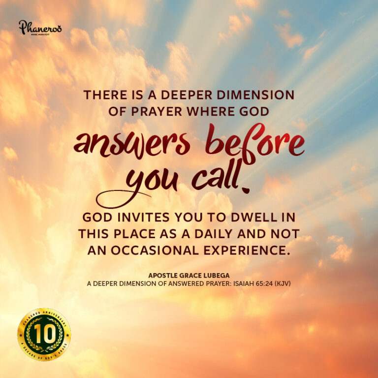 Phaneroo Devotion – Phaneroo